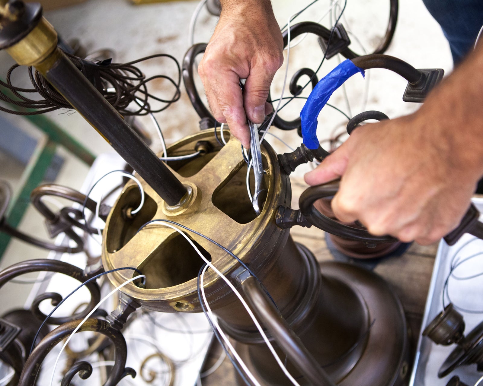 Custom Lighting Restoration Gallery | Pictures of Restored Antique ...