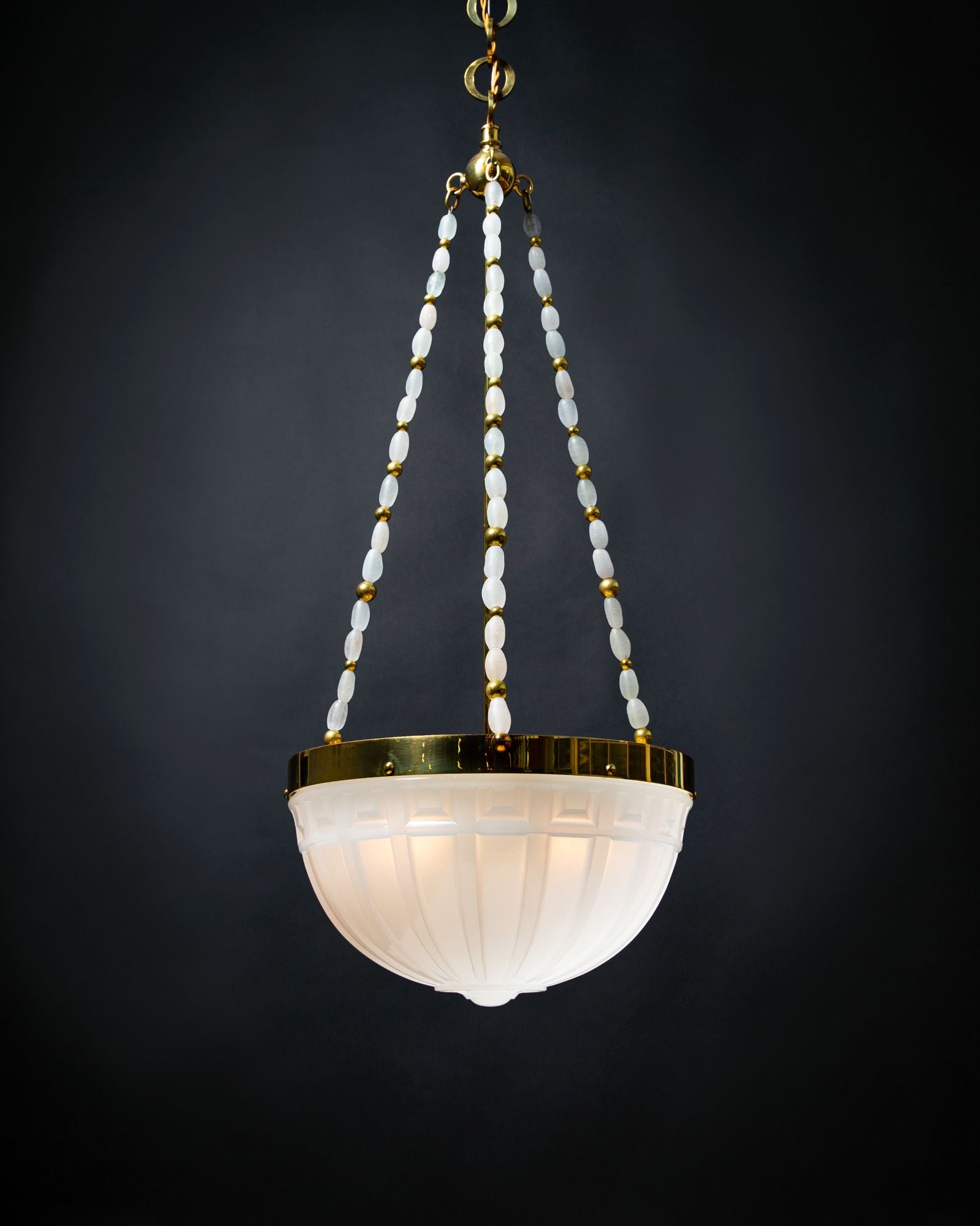 Glass Chain Inverted Dome Chandelier | Vintage Collection – Remains ...