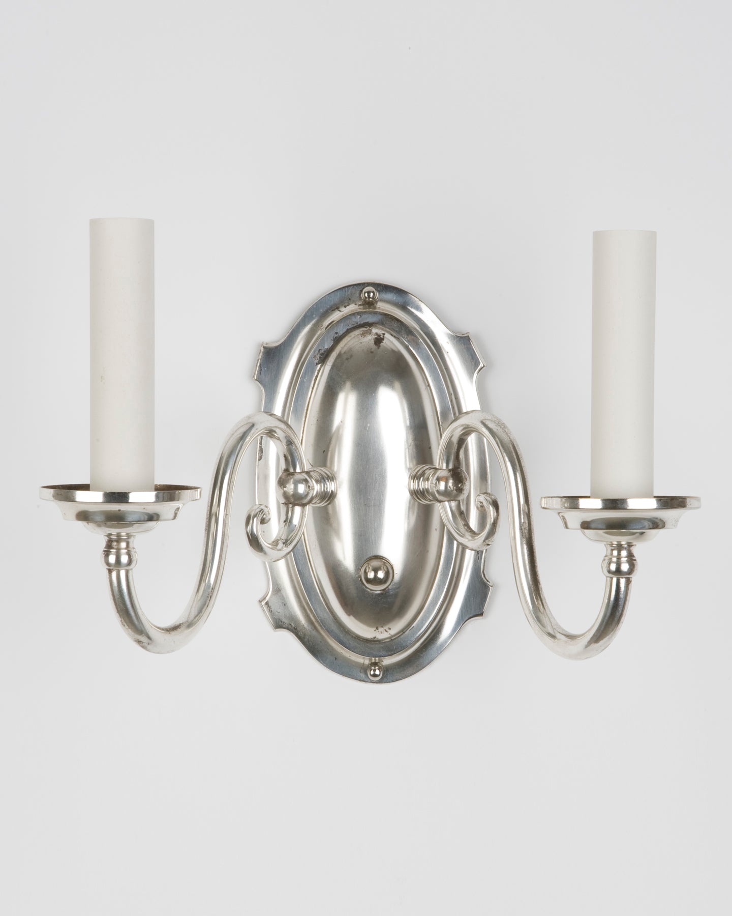 Silverplate Shield Back Sconce | Vintage Collection – Remains Lighting Co.